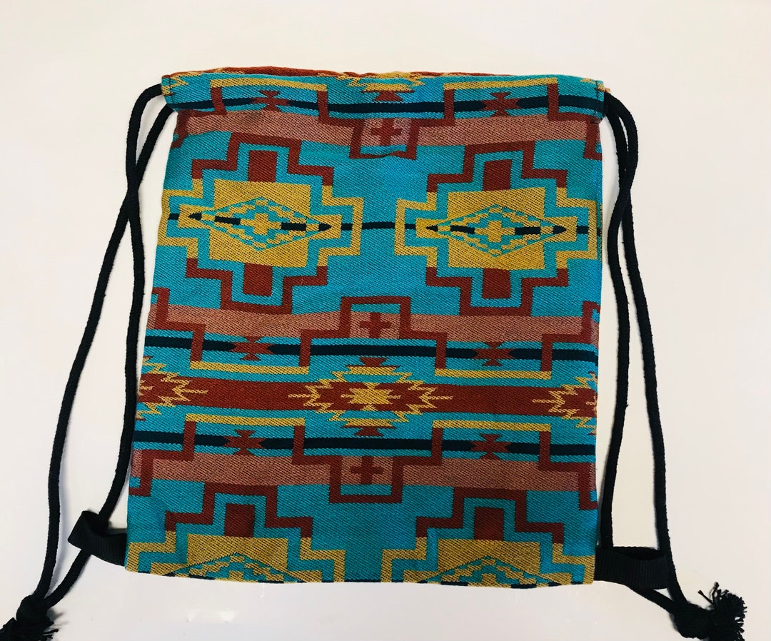 Southwest Sack Packs- Southwest Designs- Drawstring Back Pack- Soft and ...