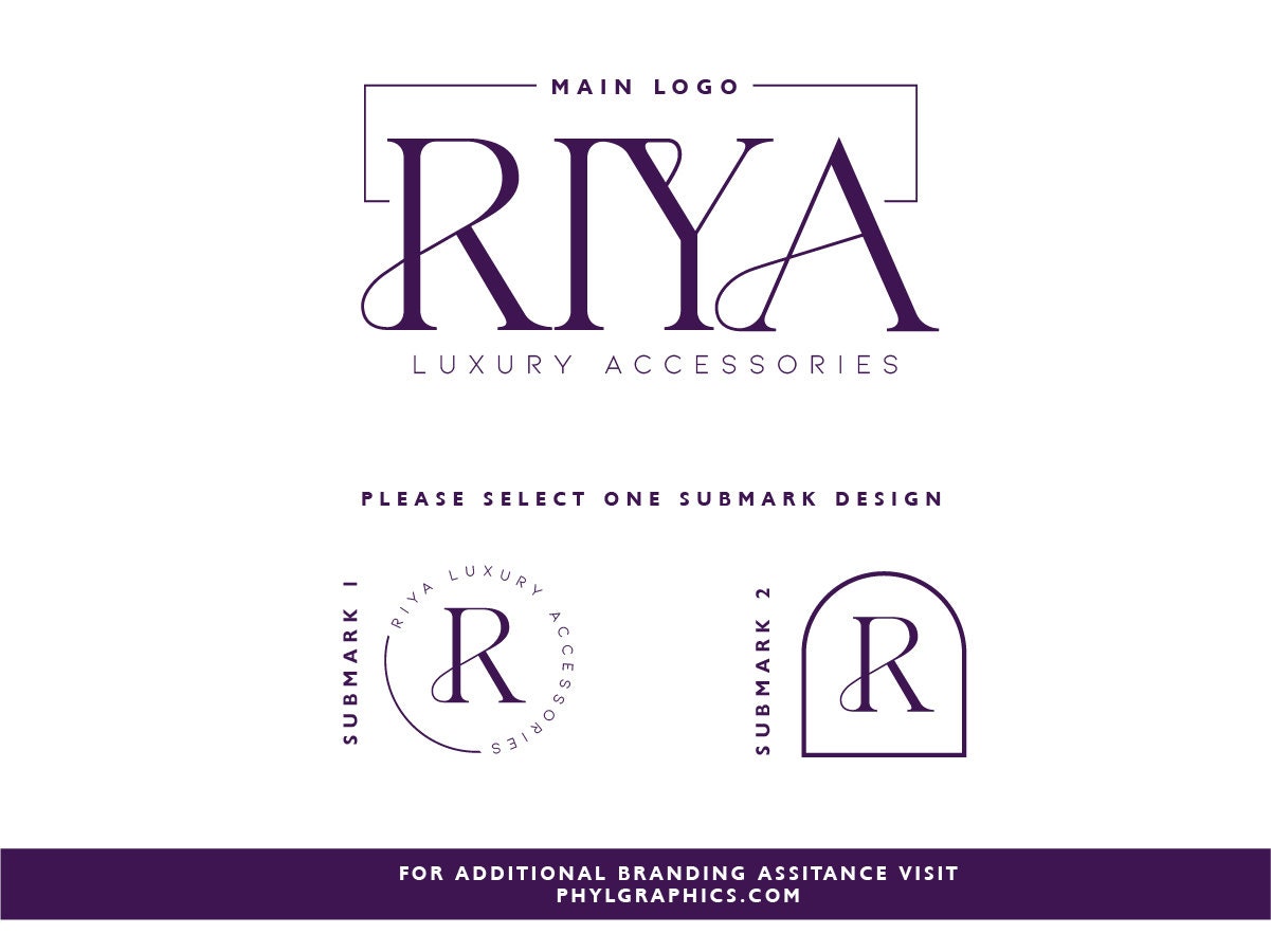 Premade Logo Design and Submark Brand Design Simple Logo - Etsy