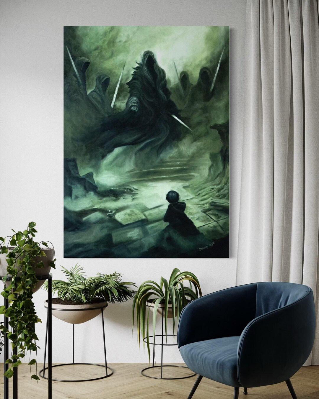 Lord of the Rings Canvas Print: Witch-king, Frodo, Ringwraiths Art by ...