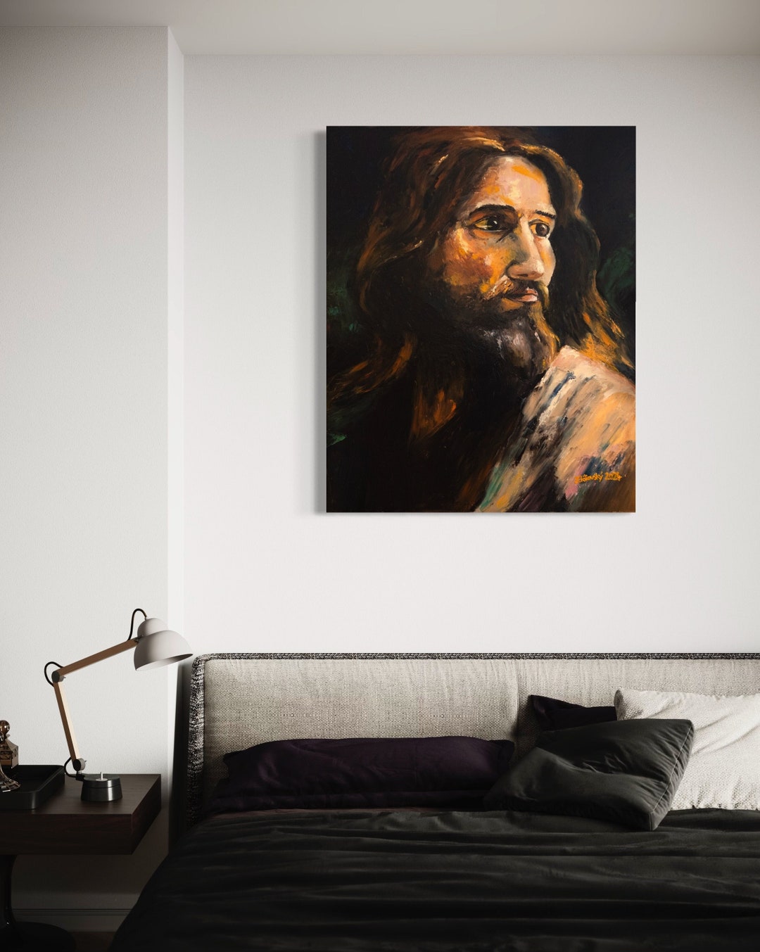 ORIGINAL OIL PAINTING, Jesus Christ, Chosen Wall Art, Christian Easter ...
