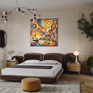 Kandinsky Ship Canvas Art: Modern Abstract Painting Print - Etsy
