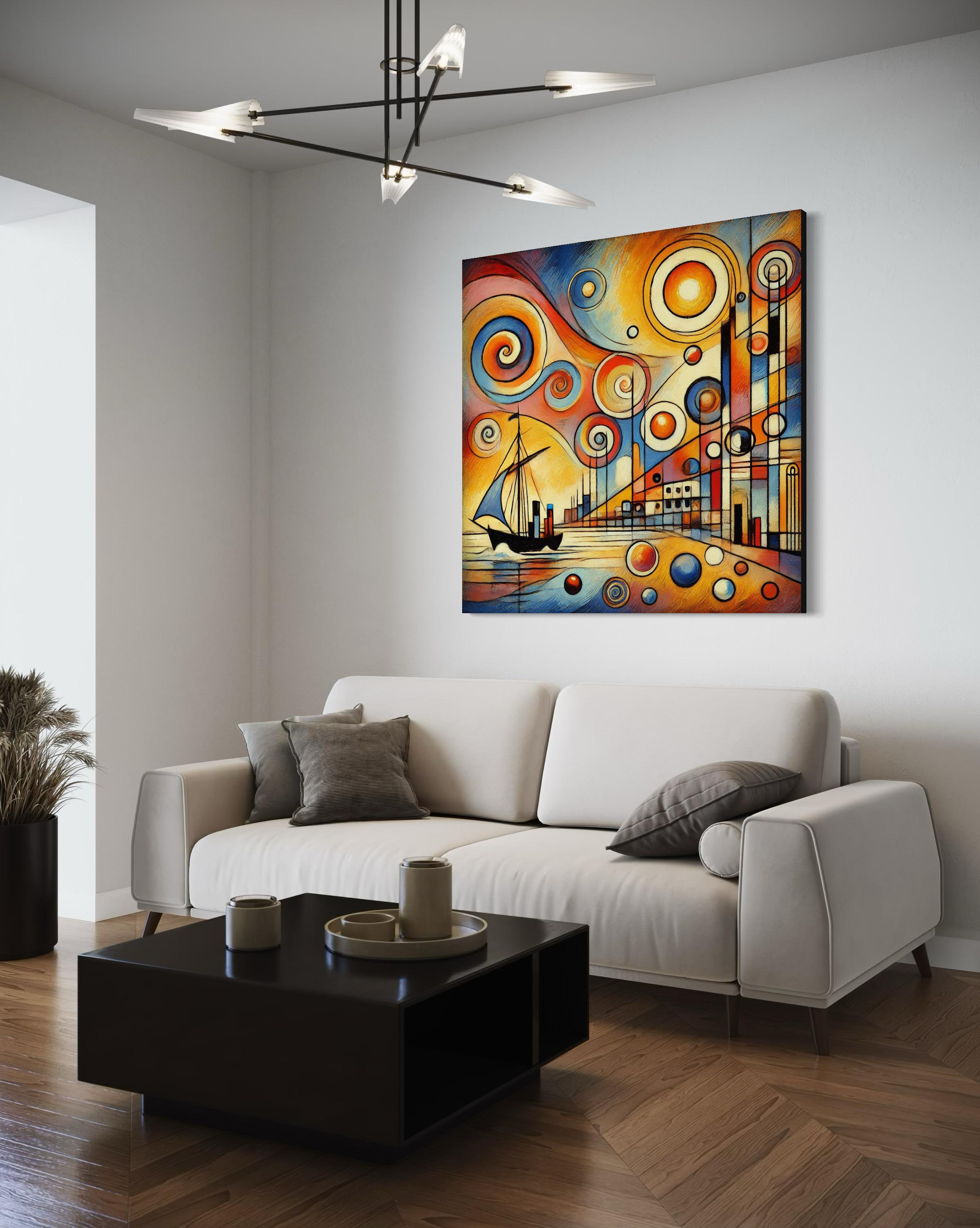 Kandinsky Ship Canvas Art: Modern Abstract Painting Print - Etsy
