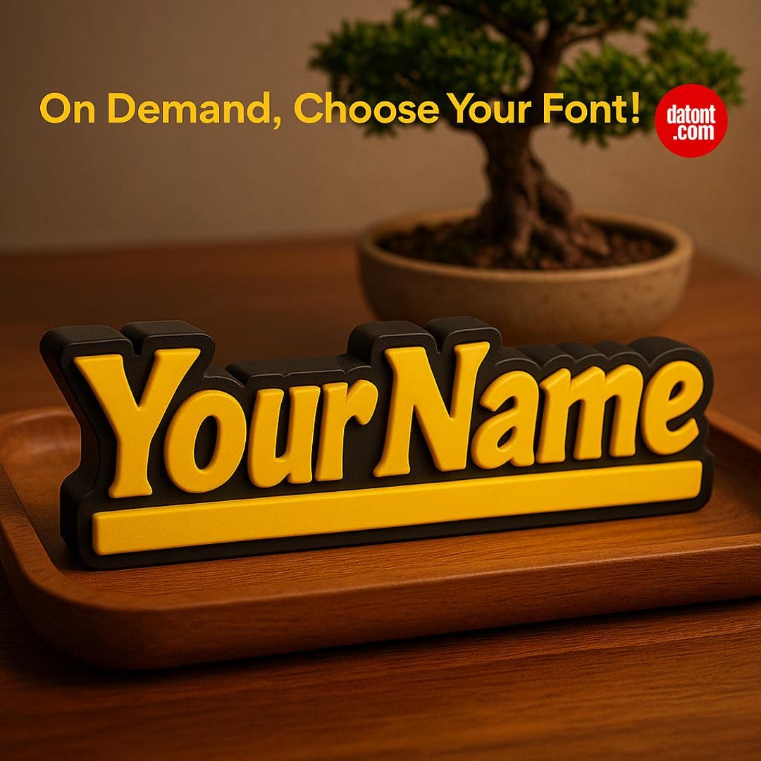3D Printed Sign: Custom Text, Office & Studio Decor - Etsy