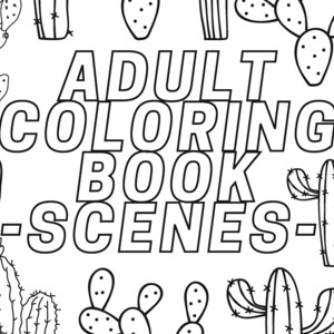Printable Coloring Book | 30 Pages | Adult Coloring Book | Simple ...