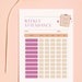 Weekly Lesson Planner Single Subject Weekly Attendance - Etsy
