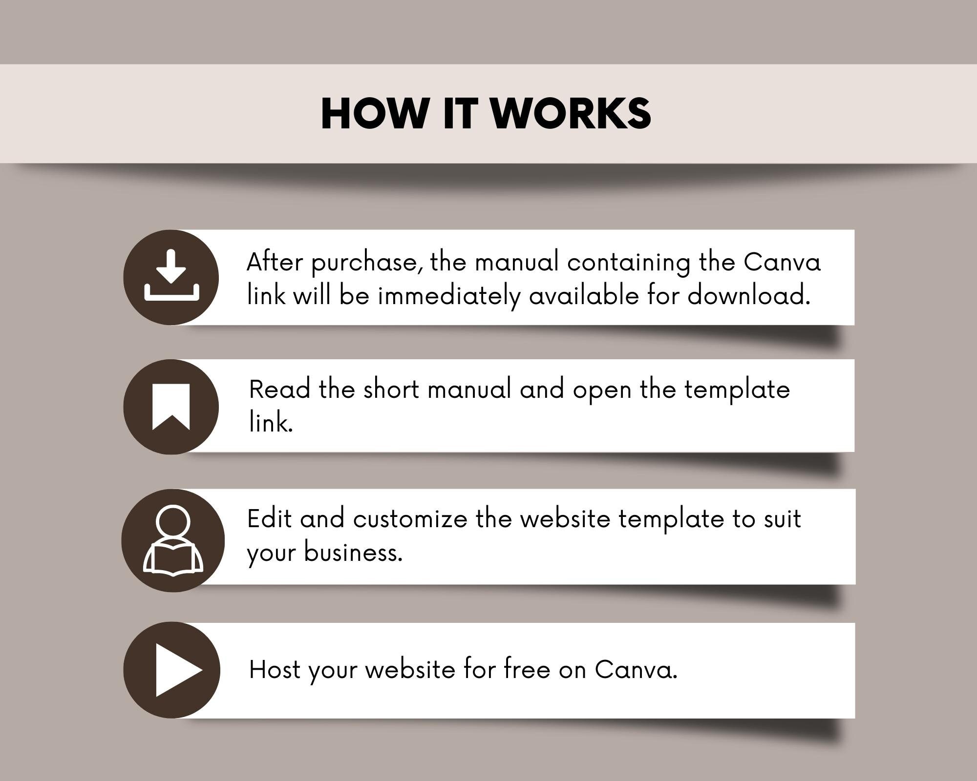 Canva One-page Website Template for Service Providers and Coaches ...