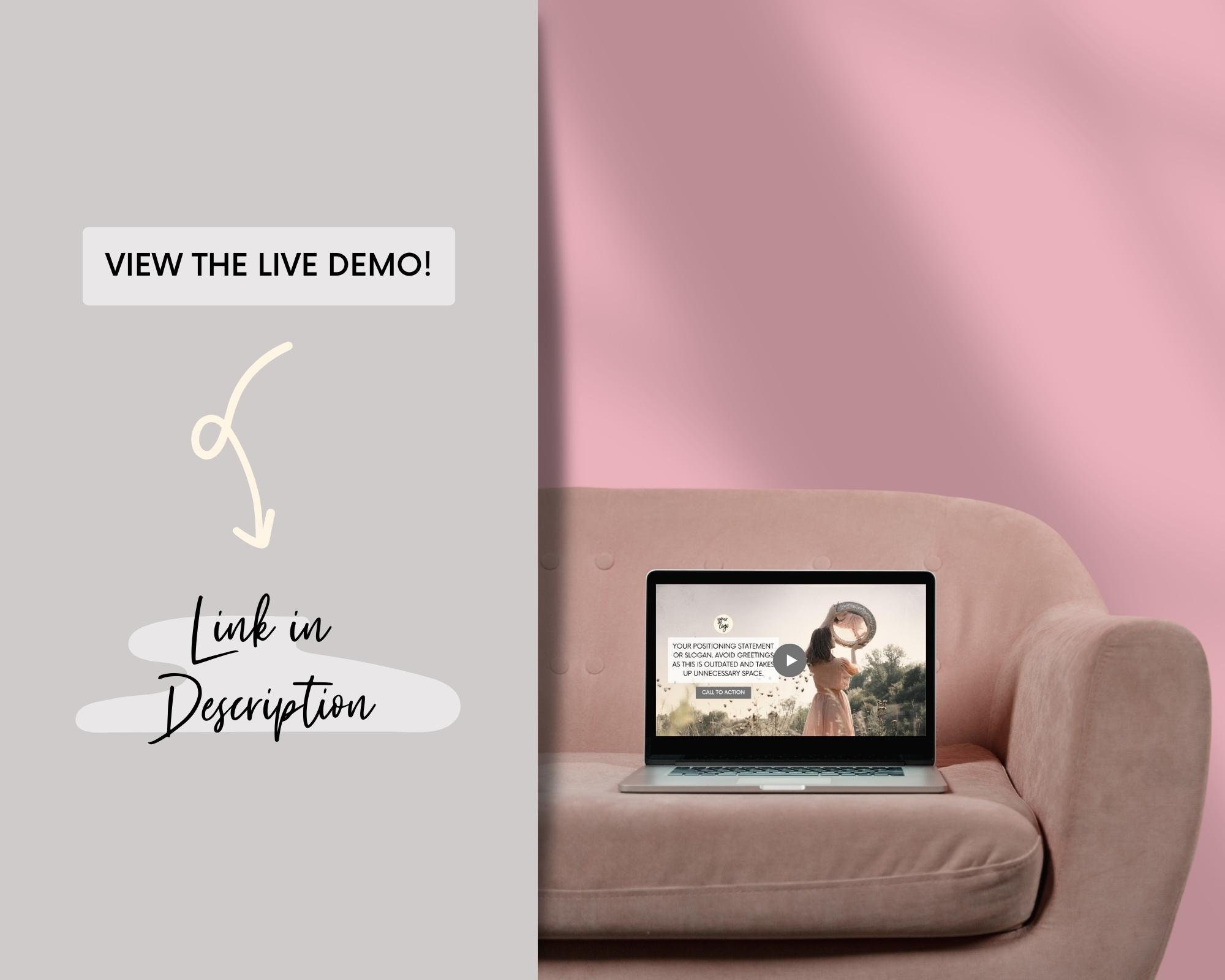 Canva One-page Website Template / Fully Customizable Portfolio - Etsy