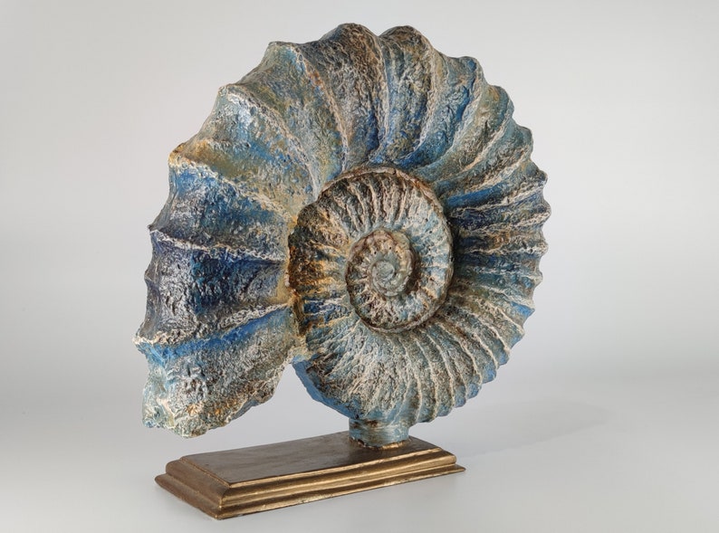 Sea Shell Statue Large Conch Sculpture Lake House Decor - Etsy