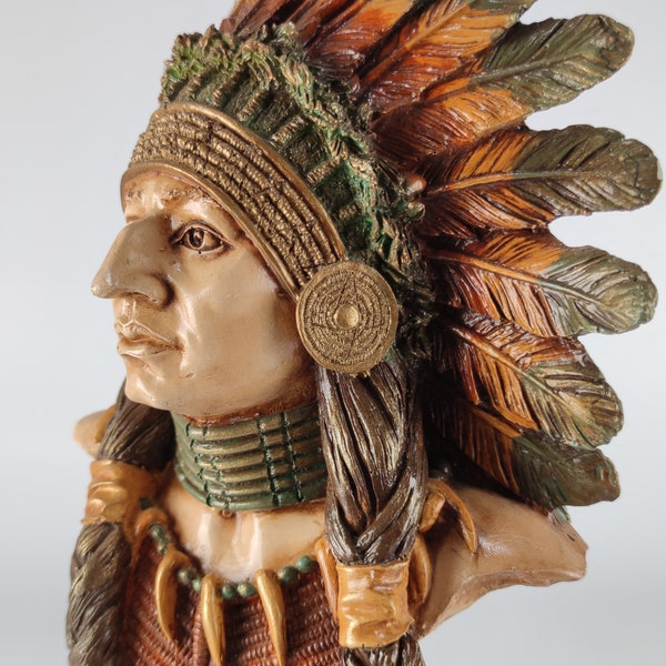 Indian Chief Statue - Etsy