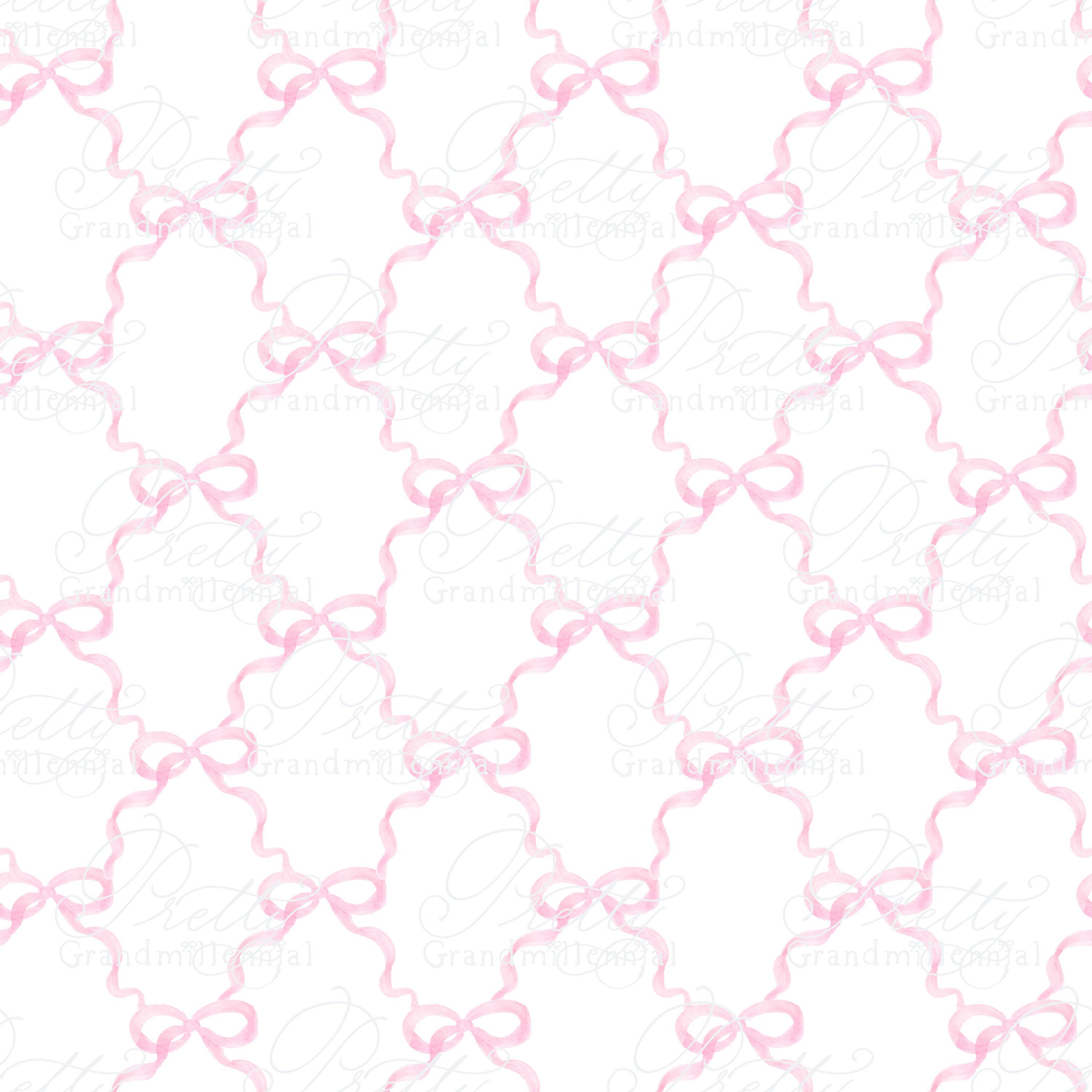 Ribbons Pattern, Seamless Pattern, Bow Pattern, Seamless Pattern ...