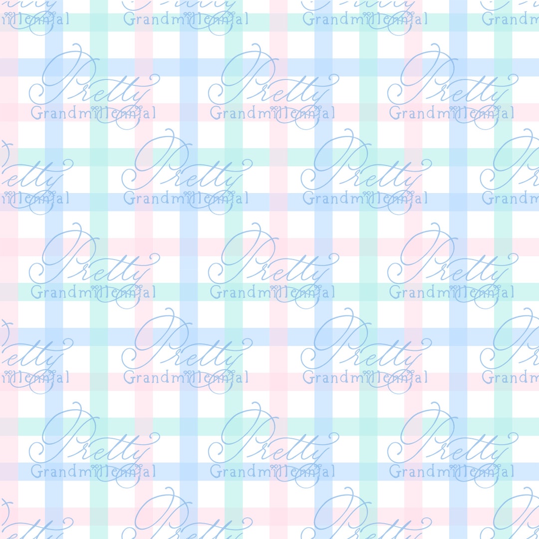 Pastel Plaid Pattern, Grandmillennial Patterns, Grandmillennial ...