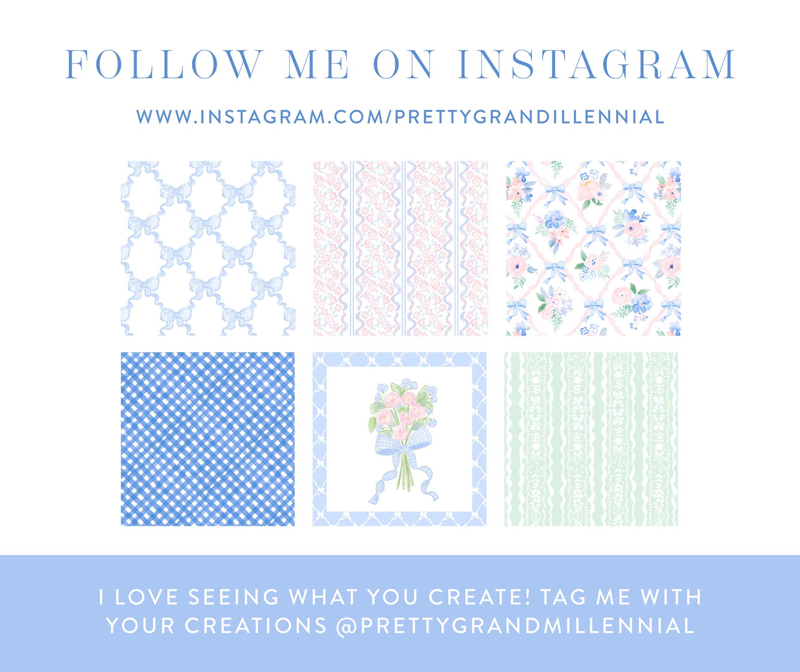 5x7 Gingham Frame Grandmillennial Clipart Gingham Clipart - Etsy