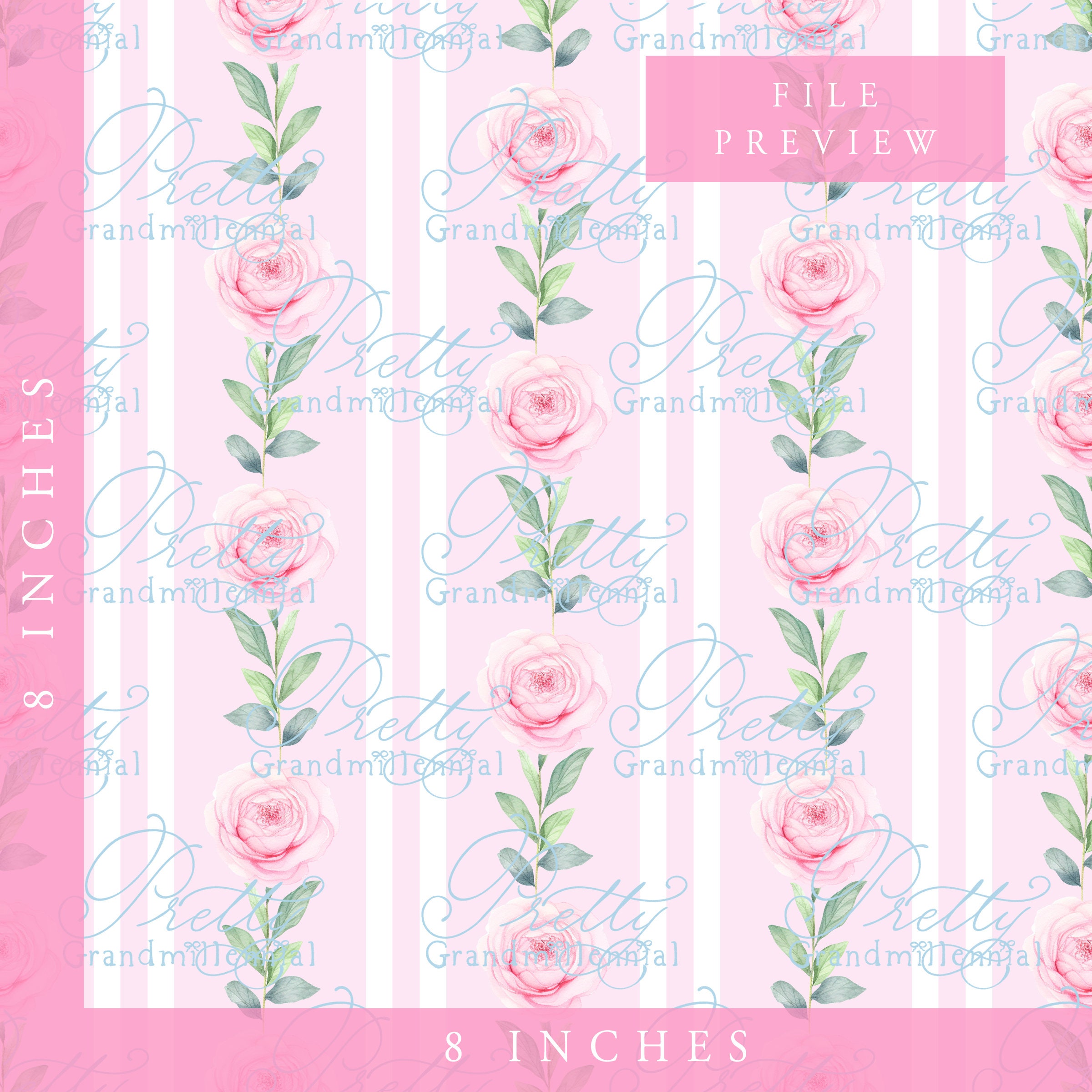 Watercolor Roses Pattern, Roses Trellis Pattern, Seamless Pattern ...