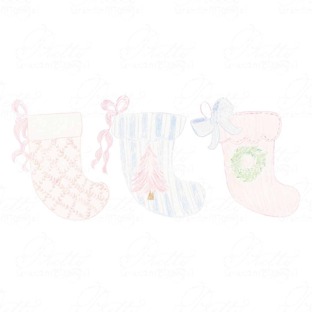 Christmas Stockings Clipart, Christmas Clipart, Stockings Colored ...