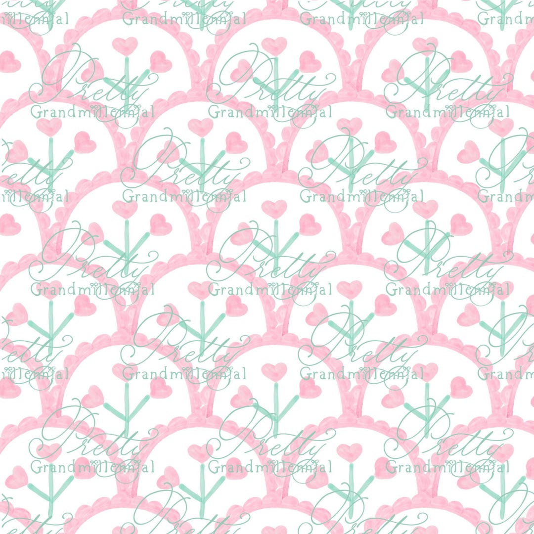 Valentine's Day Pattern, Hearts Pattern, Commercial Use Patterns ...