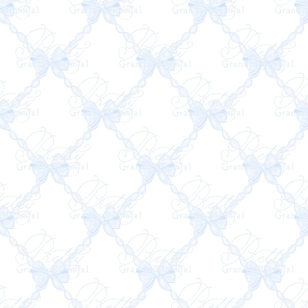 Ribbons Trellis Pattern, Seamless Pattern, Bow Pattern, Seamless ...