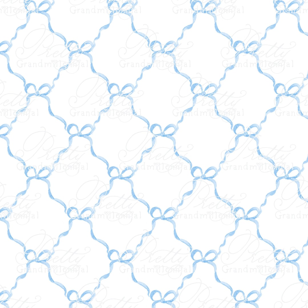 Ribbons Pattern, Seamless Pattern, Bow Pattern, Seamless Pattern ...
