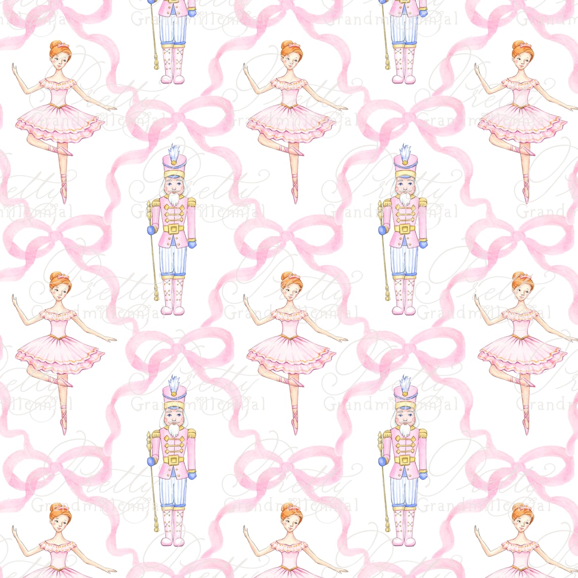 Nutcracker Pattern, Christmas Pattern, Nutcracker Ballerina Pattern ...