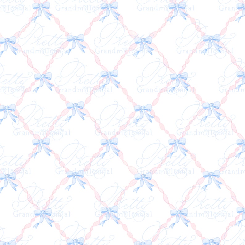 Ribbons Pattern Seamless Pattern Bow Pattern Seamless - Etsy