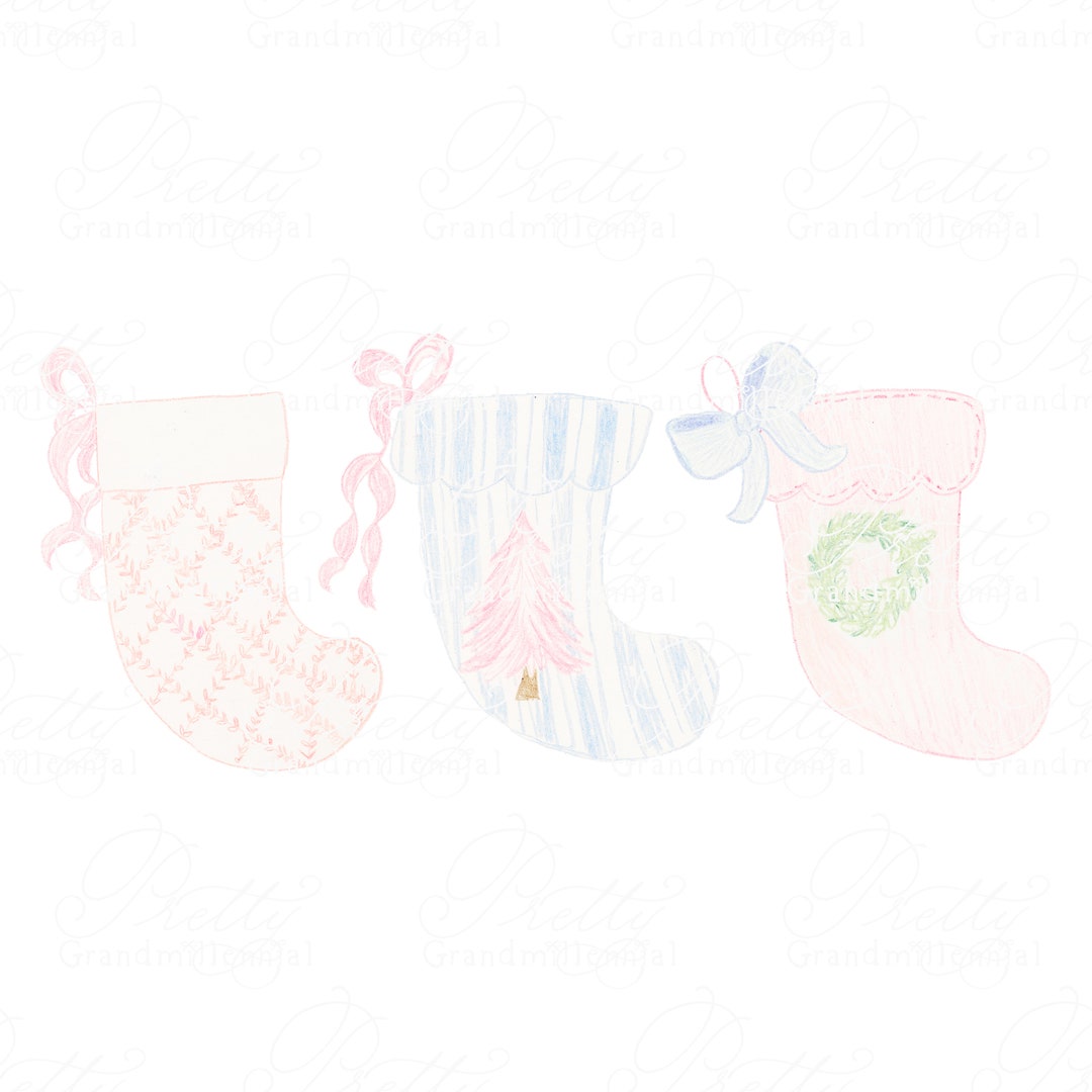 Christmas Stockings Clipart, Christmas Clipart, Stockings Colored ...