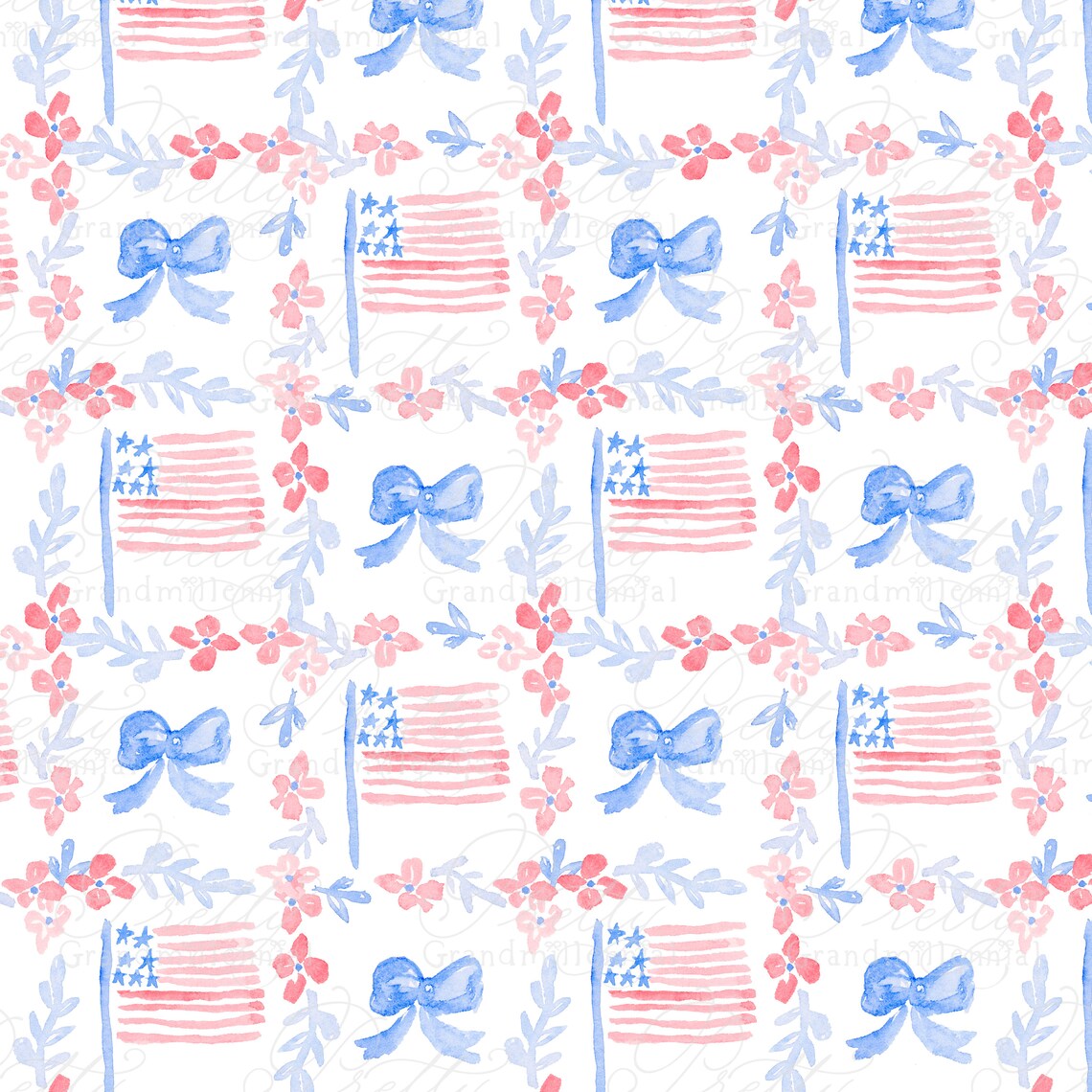 Patriotic Pattern 4th of July Pattern Independence Day - Etsy