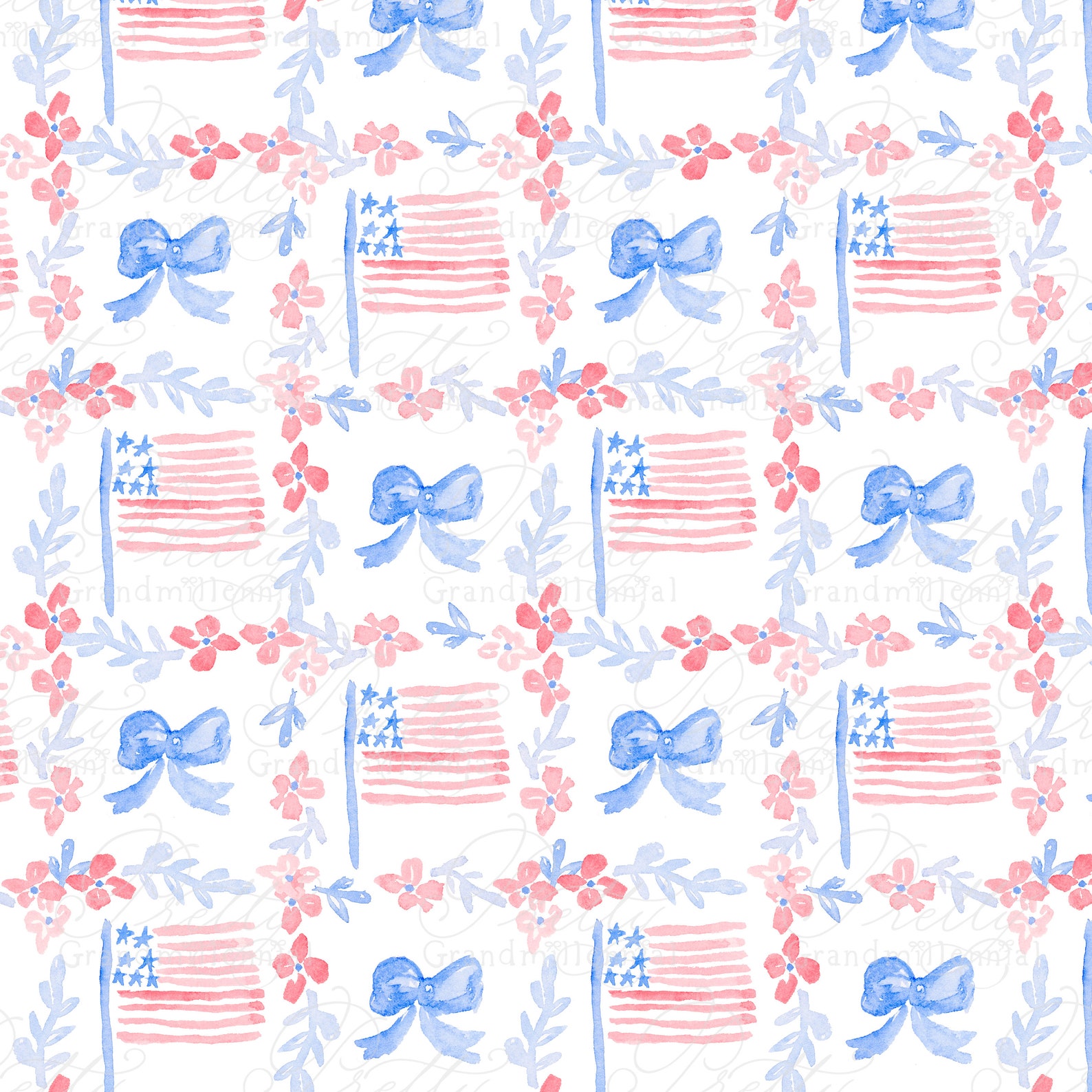 Patriotic Pattern 4th of July Pattern Independence Day - Etsy