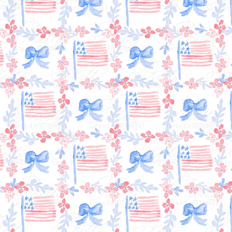 Patriotic Pattern 4th of July Pattern Independence Day - Etsy