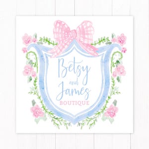 Preppy Logo Template, Editable Logo Template, Bow Logo Template ...