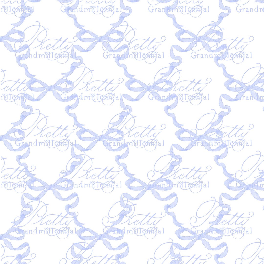 Ribbons Trellis Pattern, Seamless Pattern, Bow Pattern, Seamless ...