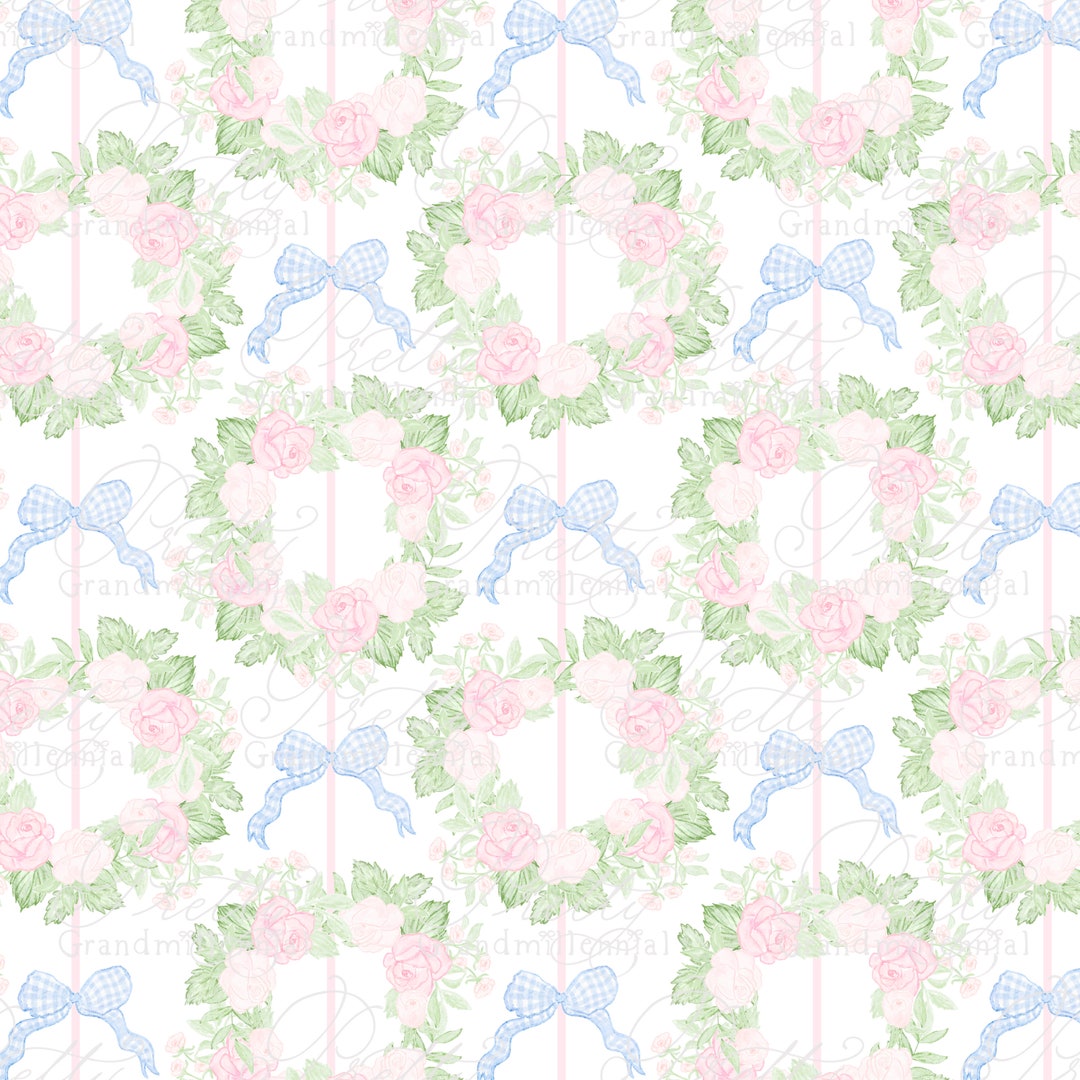 Watercolor Ditsy Floral Pattern, Roses Flowers Pattern, Seamless ...
