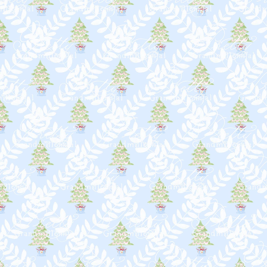 Christmas Tree Pattern, Seamless Pattern, Christmas Pattern, Seamless ...