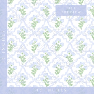 Hydrangea Trellis Pattern, Hydrangeas, Watercolor Hydrangea Patterns ...