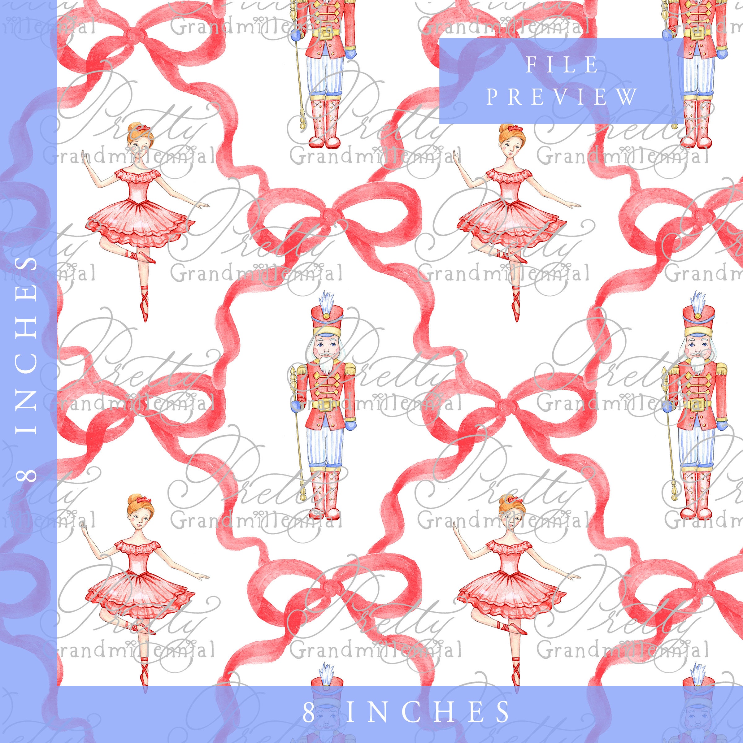Nutcracker Pattern, Christmas Pattern, Nutcracker Ballerina Pattern ...