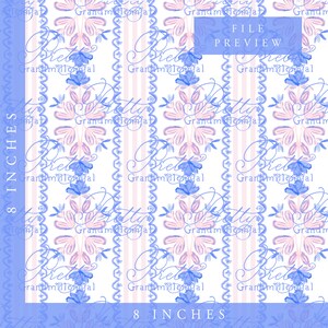 Floral Pattern, Grandmillennial Clipart, Grandmillennial Seamless ...