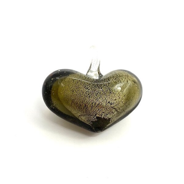 Glass Heart Pendant - Etsy