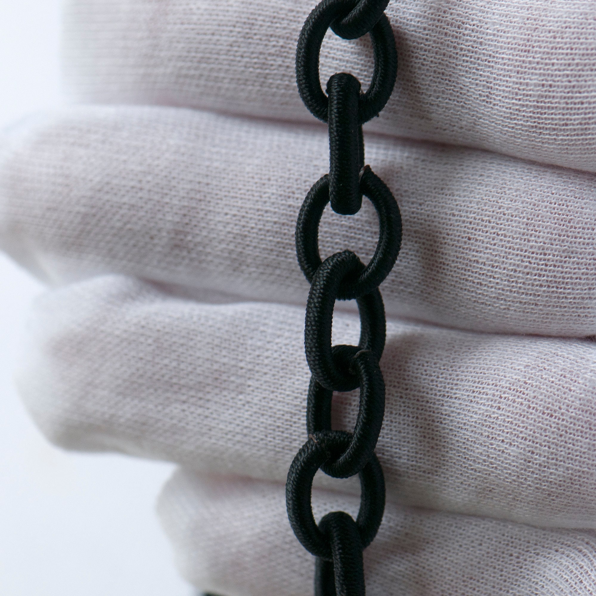 Black Silk Lightweight Chain 32 Inch Grey Chain Silk - Etsy