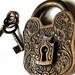 5" Victorian Classic Vintage PADLOCK Solid Brass, Brass Padlock Set ...