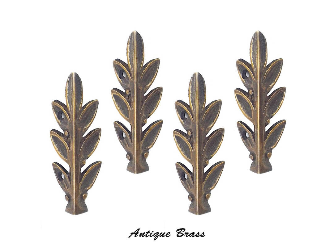 85mm SET of Solid Brass Corner Protector Brass Skiffer, Vintage ...