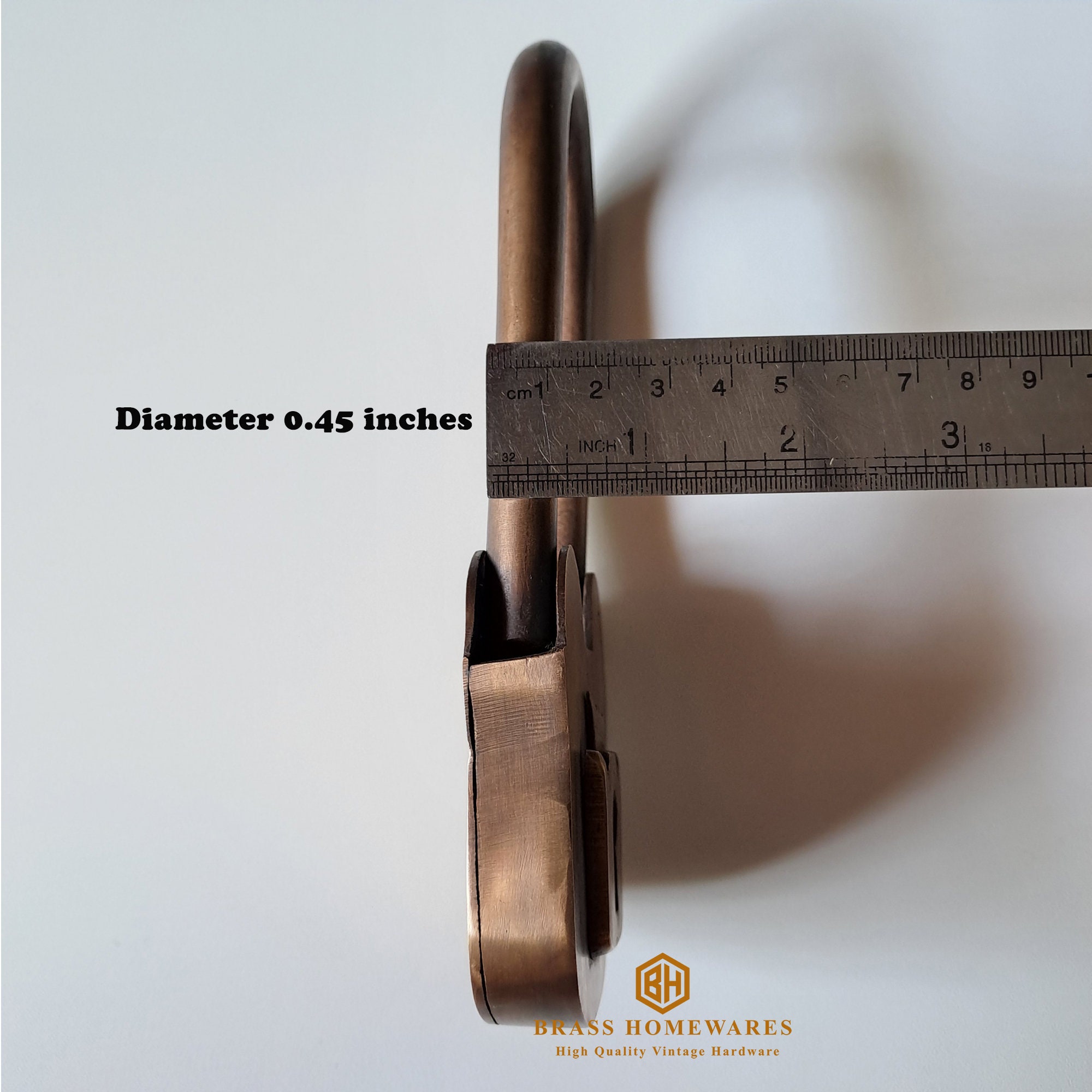 7.3" Victorian Vintage PADLOCK Solid Brass, Brass Padlock Set, Antique ...