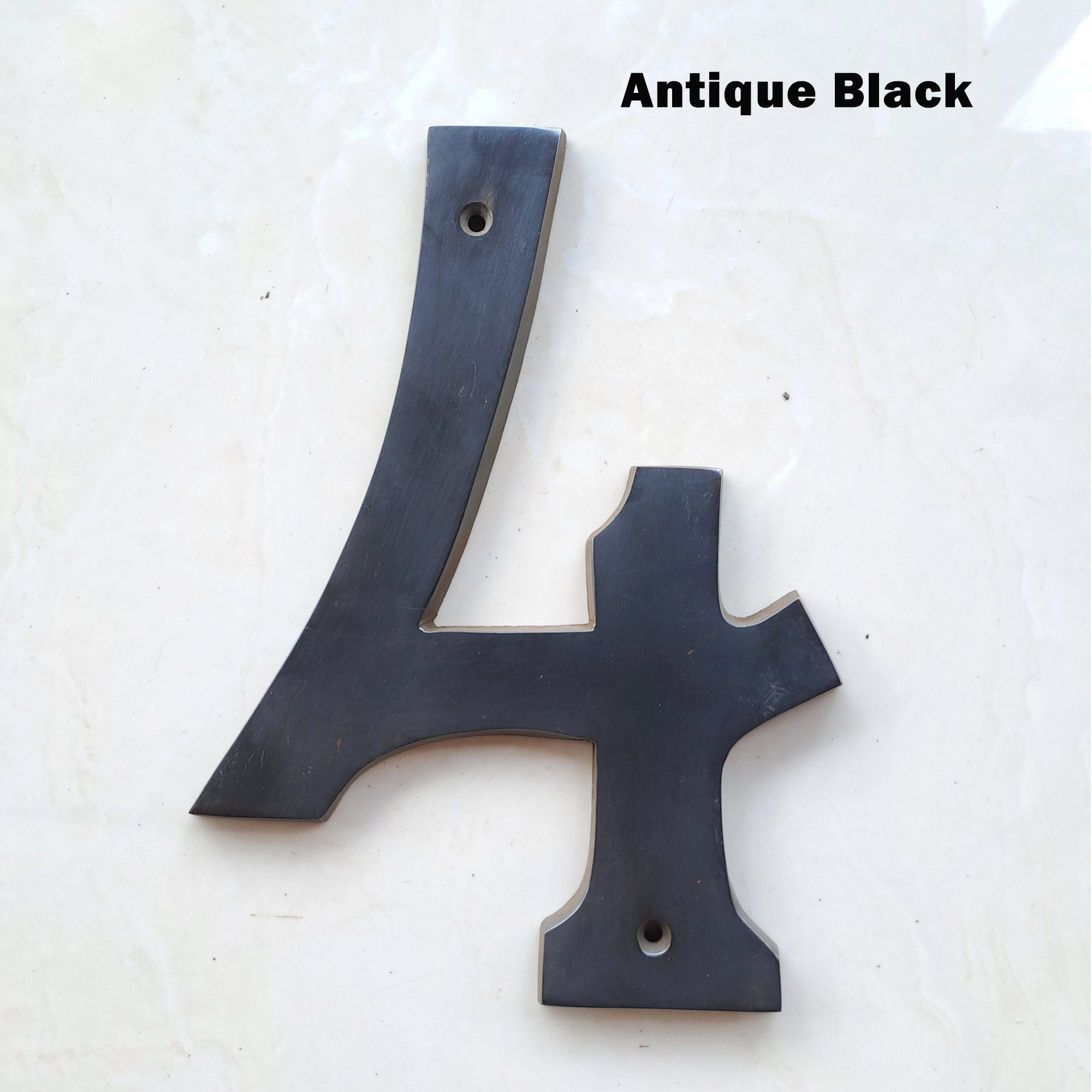 7.4 Set of Vintage Solid Brass Number Letters, Old Style Brass Large ...