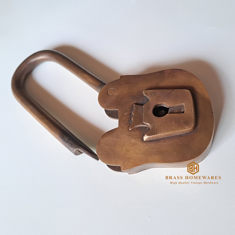 7.3" Victorian Vintage PADLOCK Solid Brass, Brass Padlock Set, Antique ...