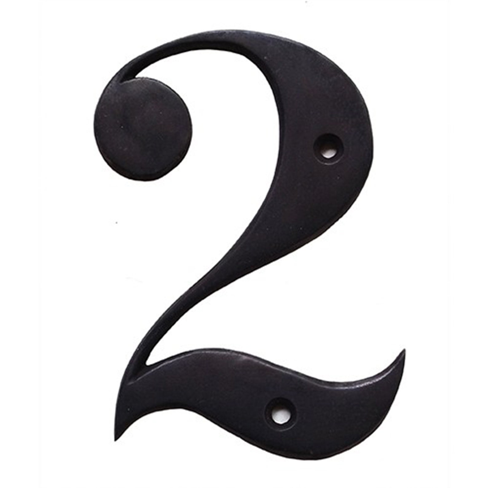 4" Set of Vintage Solid Brass Number Letters, Dark Classic Style Brass ...