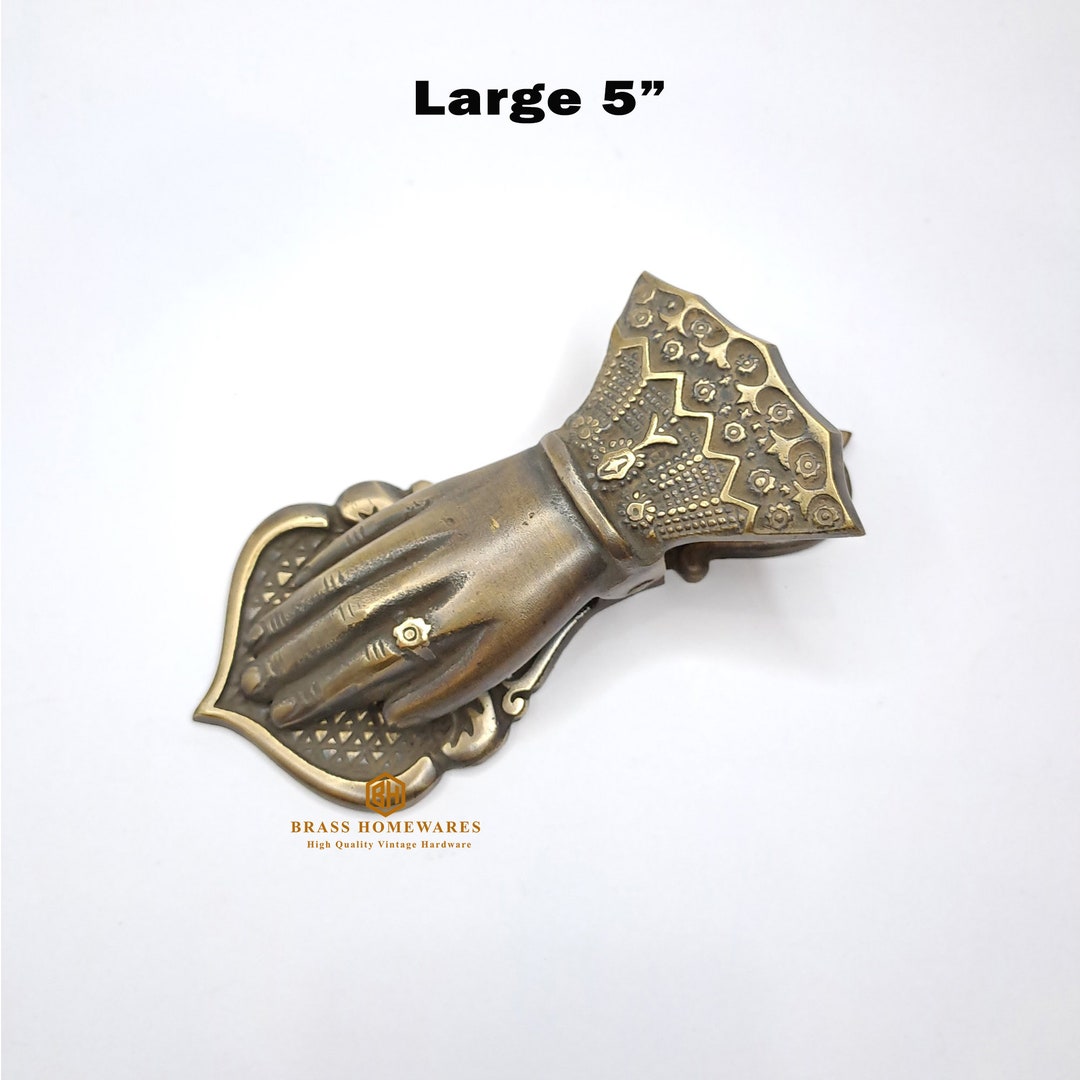 3"/5.1" Vintage Solid Brass Ladies Finger Desk Note Book Binder ...