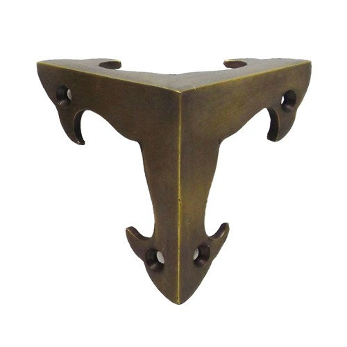 50mm 4 Pcs Vintage 3D Anchor Box Corner Protector, Solid Brass ...