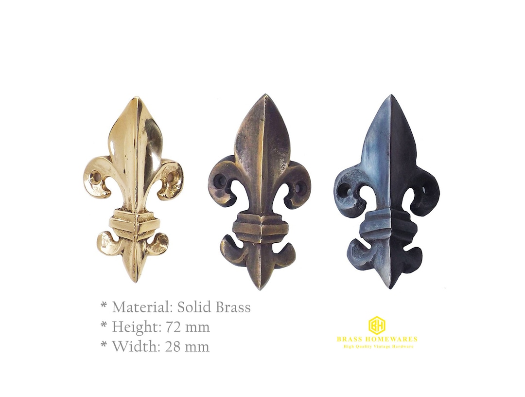 2.8" Set of Solid Brass Corner Protector Brass Skiffer , Vintage Fluer ...