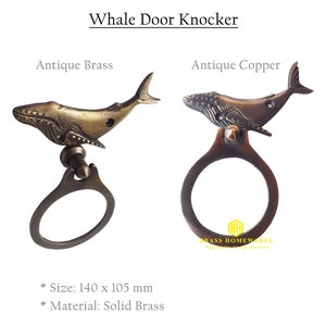 Vintage Solid Brass Door Knocker Unique Decorative Door Bell Gate Front ...