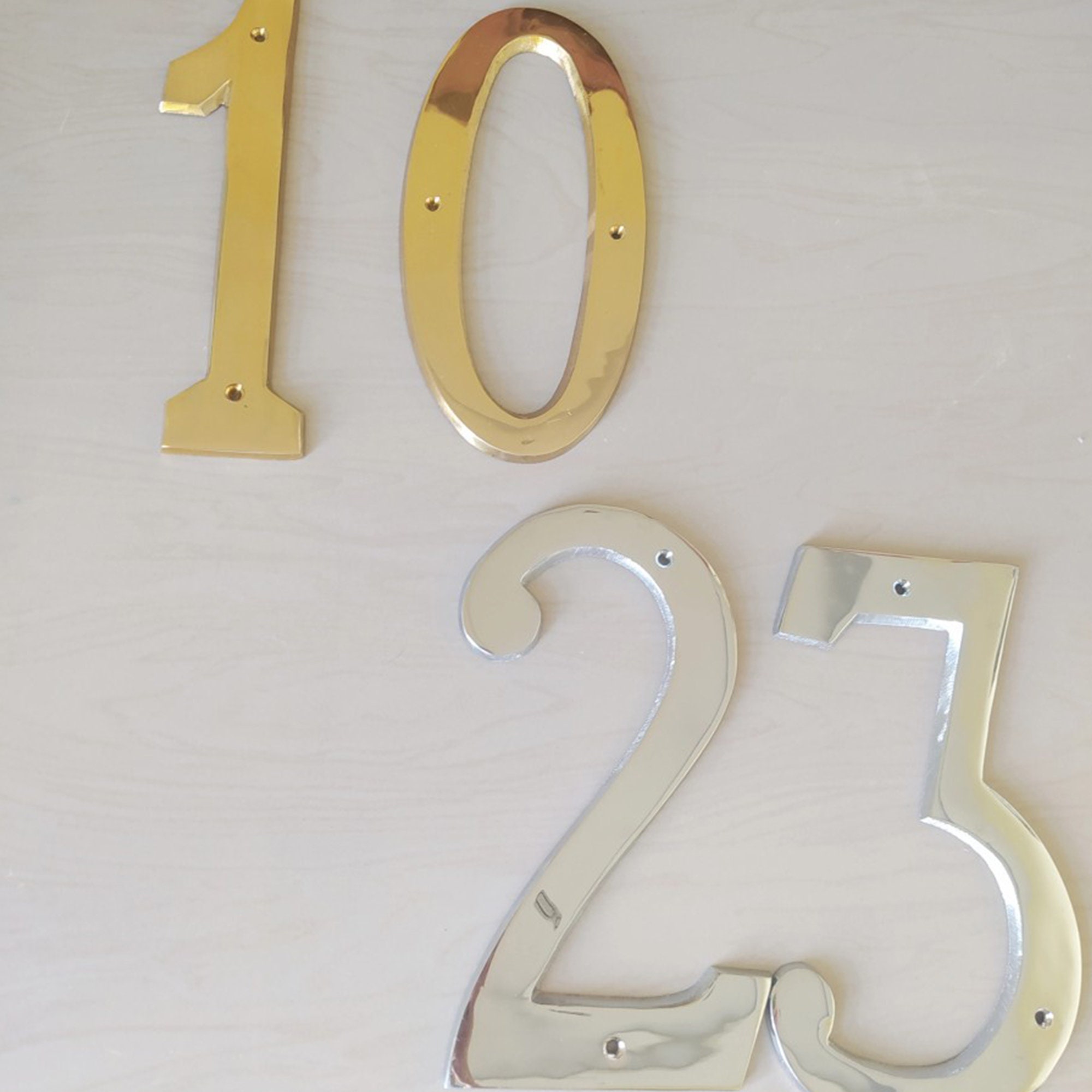 7.8 2 Pcs Solid Brass Numbers / Letters Brass Large - Etsy