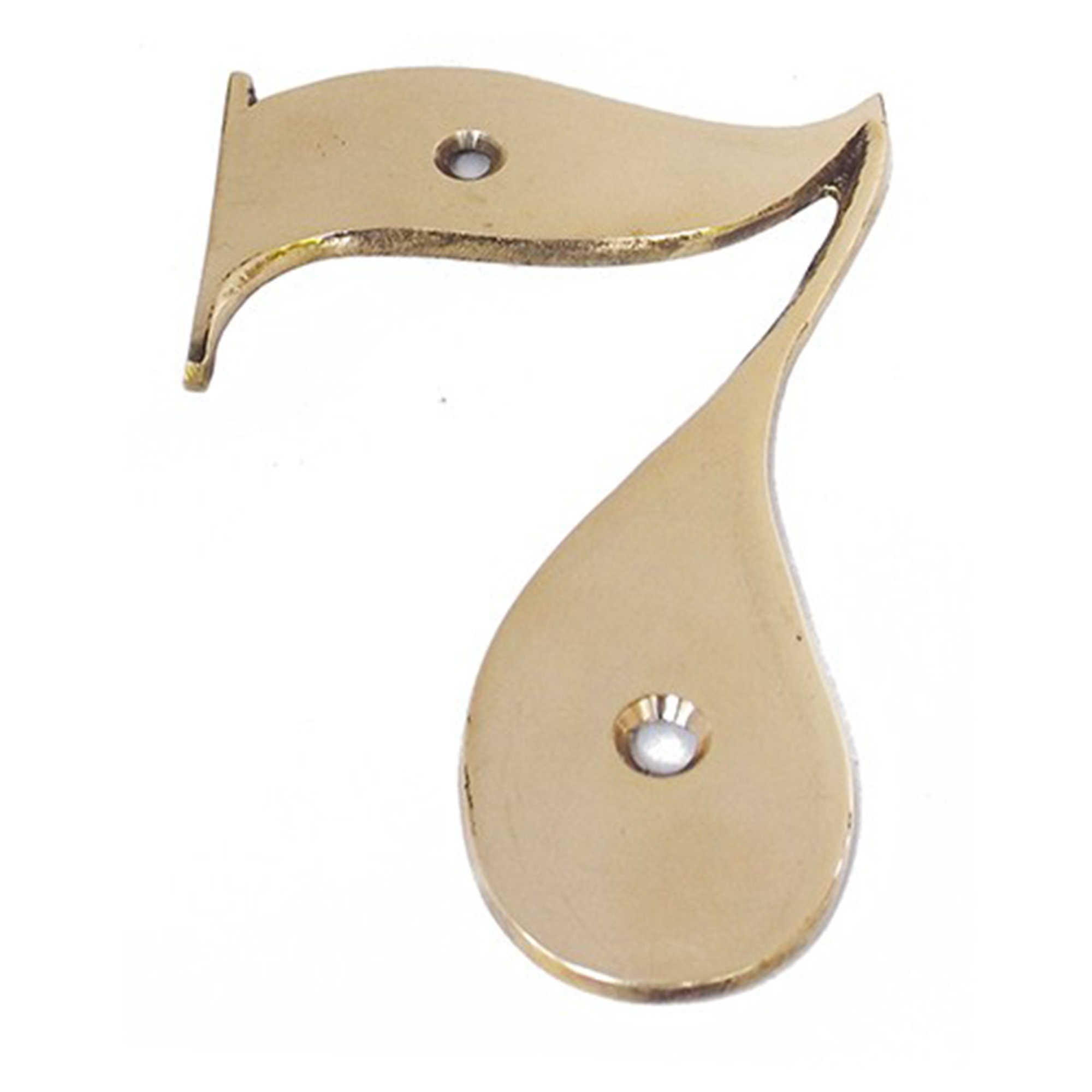 4 Set of Vintage Solid Brass Number Letters, Dark Classic Style Brass ...