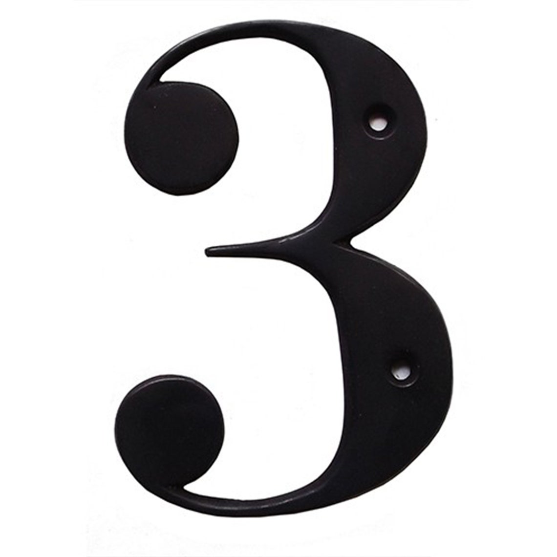 4" Set of Vintage Solid Brass Number Letters, Dark Classic Style Brass ...