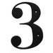 4" Set of Vintage Solid Brass Number Letters, Dark Classic Style Brass ...